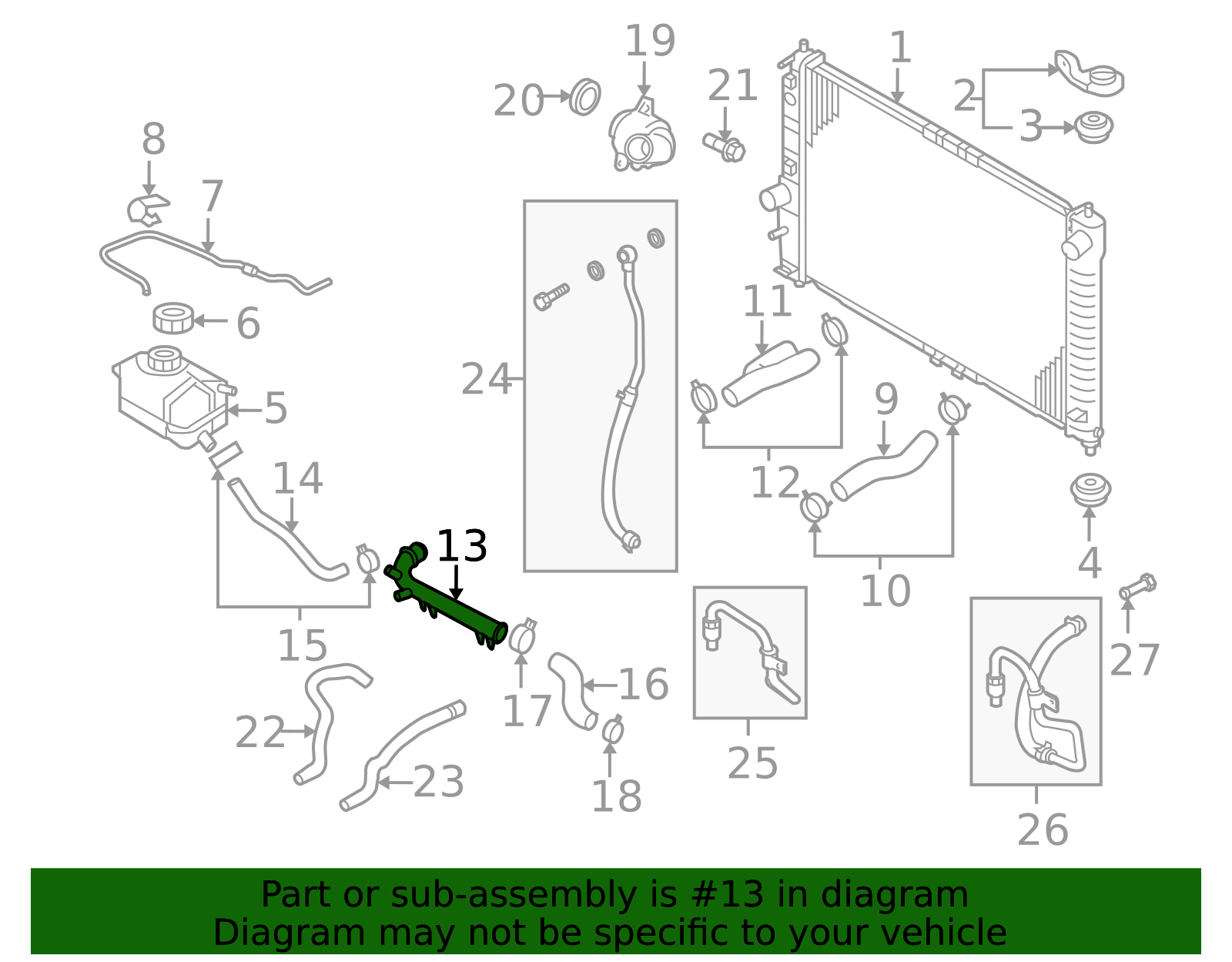 2004-2008 Chevrolet Radiator Outlet Pipe 96273608 | Applegate Chevrolet ...