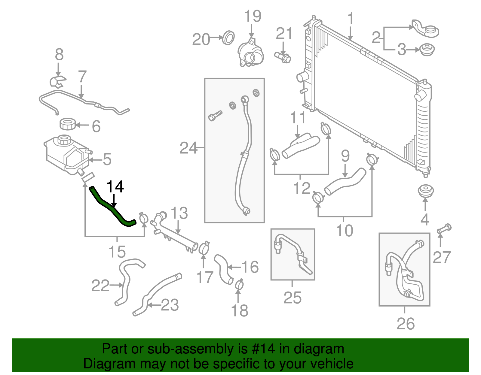 2004-2008 Chevrolet Overflow Hose 96536611 | Capital Chevy Parts