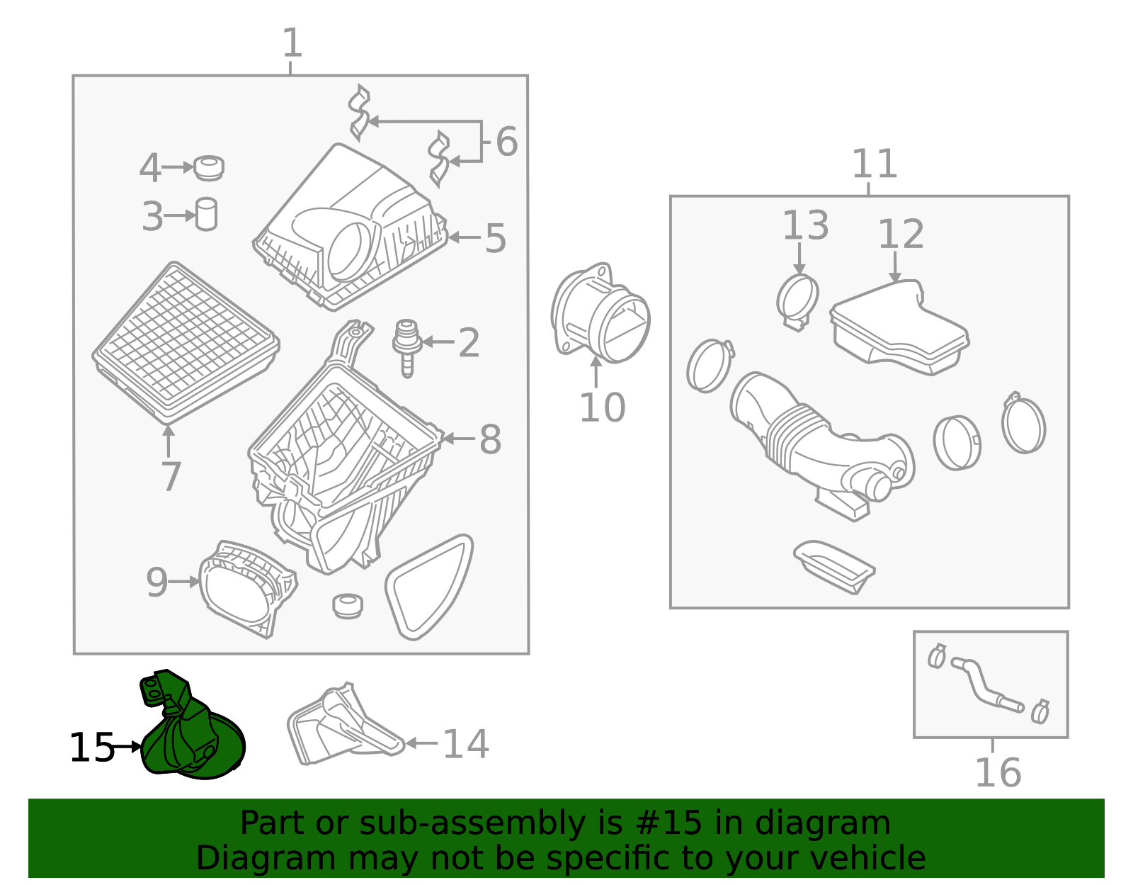 2009-2014 Hyundai Genesis Air Duct 28210-3M150 | MotorMotor