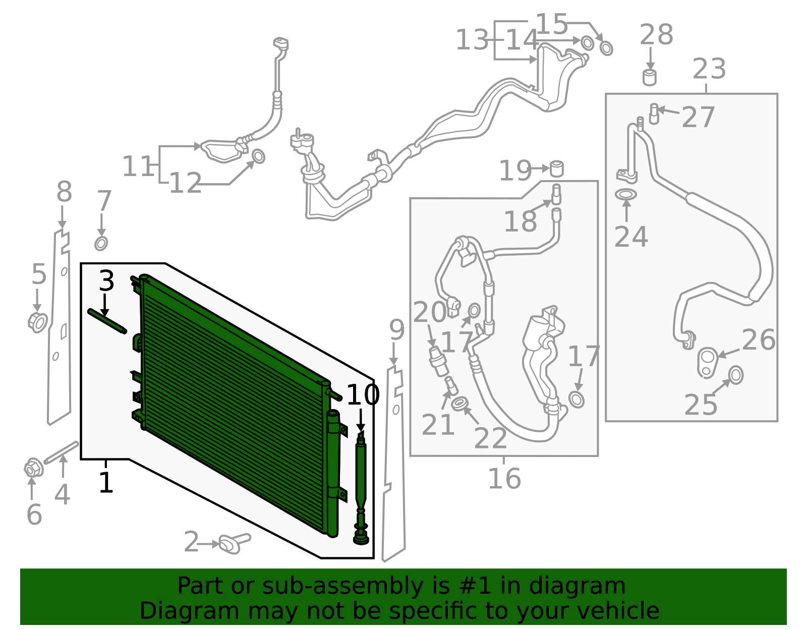 2015-2018 Ford A/C Condenser F2GZ-19712-B | Ford OEM Parts Outlet