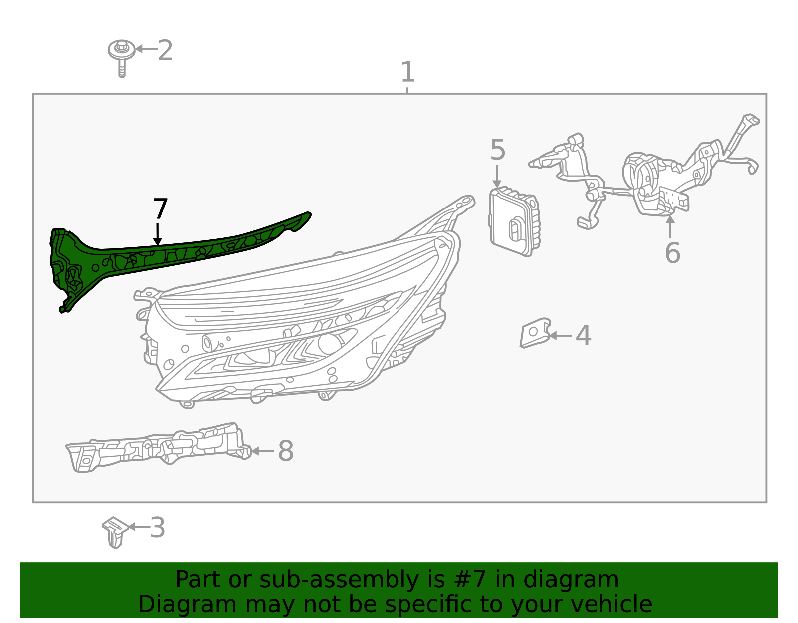 2022-2024 Chevrolet Equinox Upper Bracket 84883802 | Capital Chevy Parts