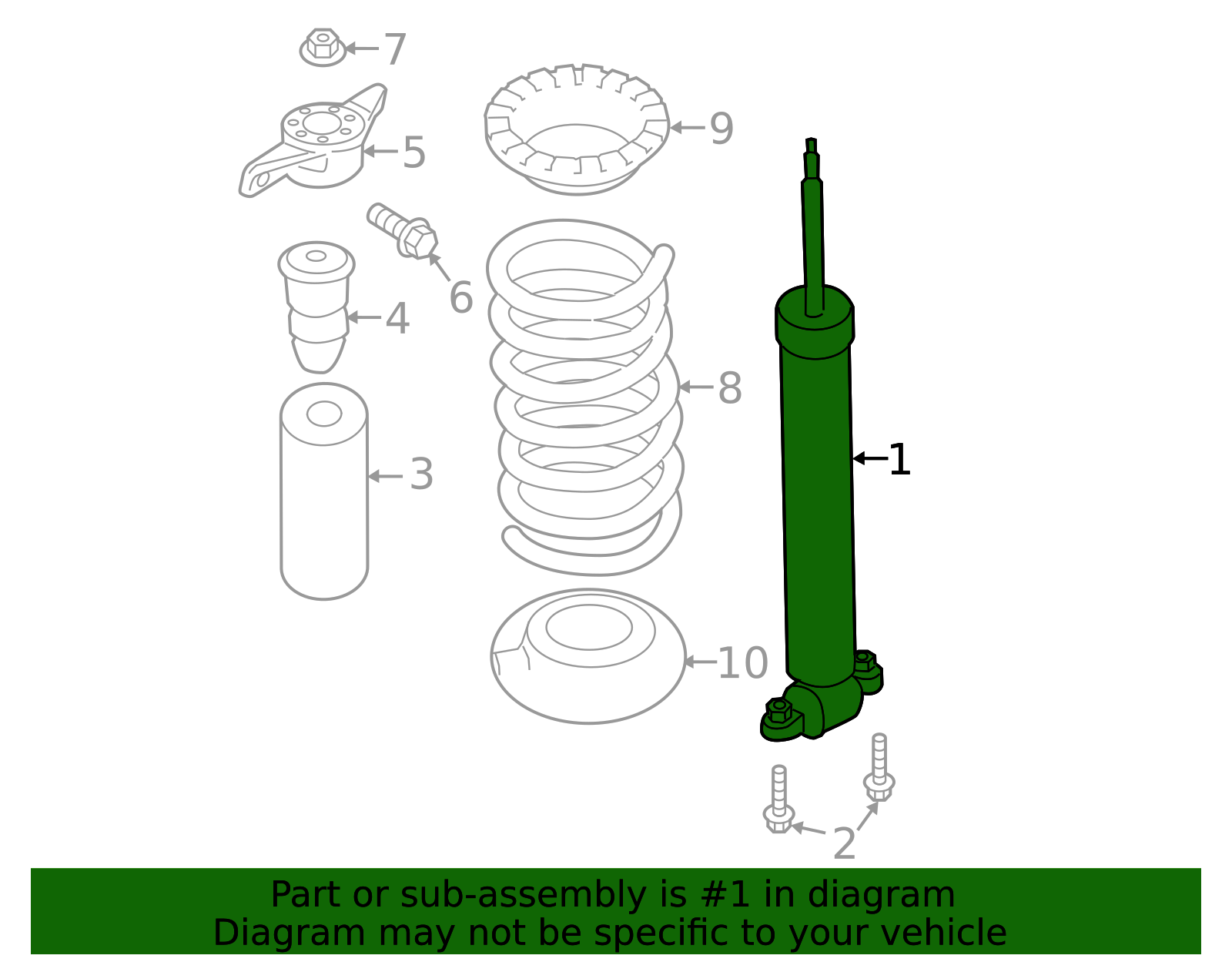 2013-2017 Ford Fusion | Shock Absorber Assembly | ASH-24681 | Walls ...