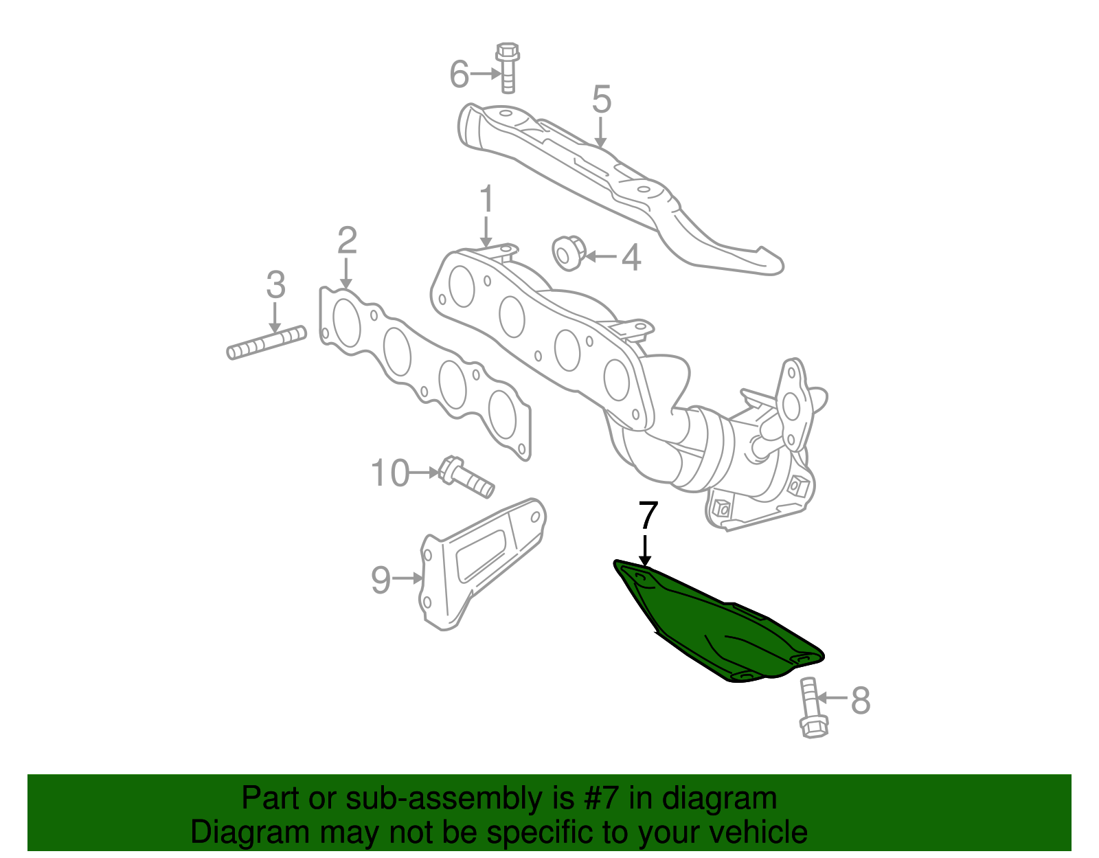 17168-37110 - Exhaust Heat Shield - 2010-2018 Toyota | Nucar Toyota Parts