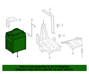 2012-2018 Toyota Vehicle Battery 28800-36052 | OEM Parts Online