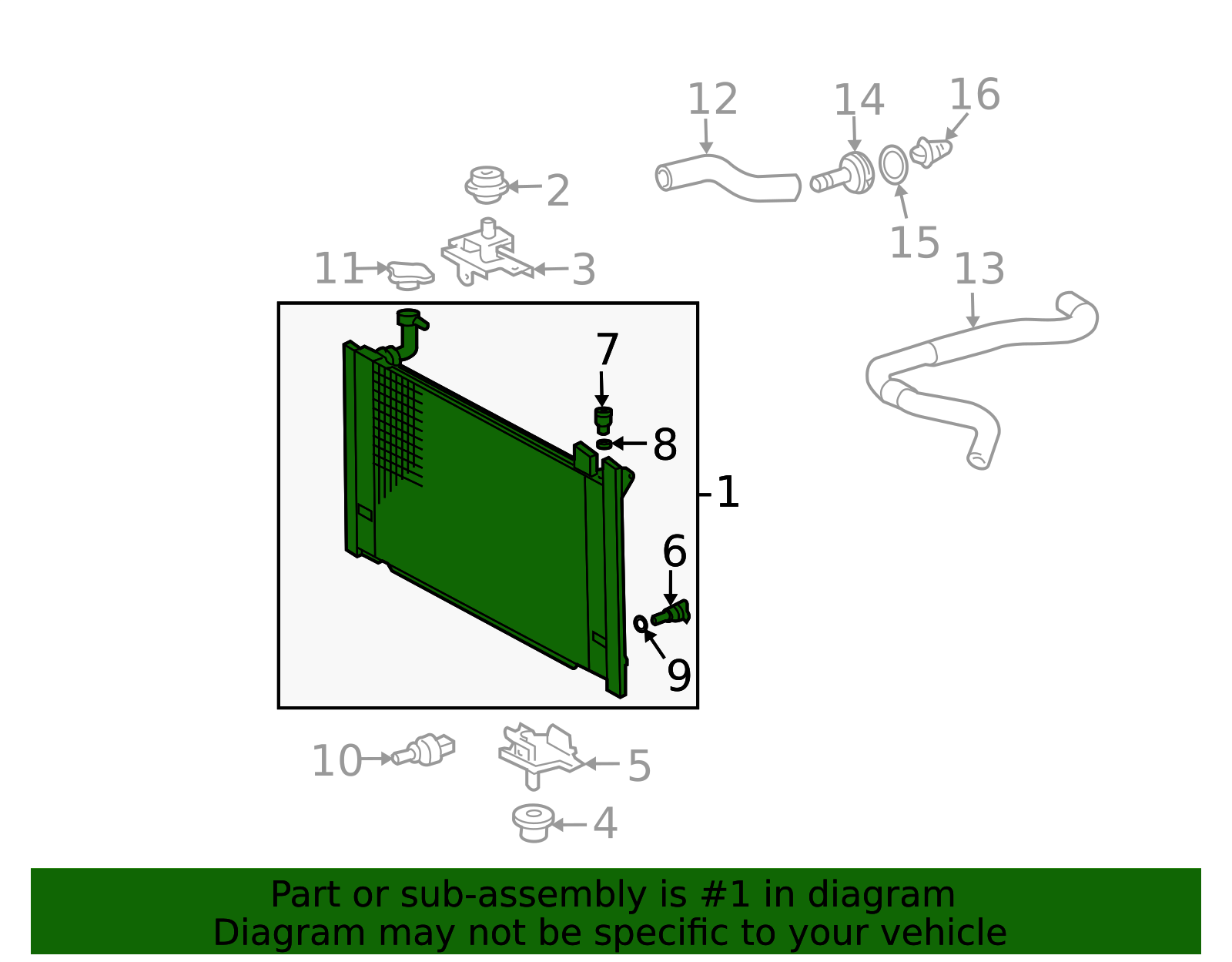 16041-21281 - Radiator Assembly 2004-2009 Toyota Prius | Toyota San ...