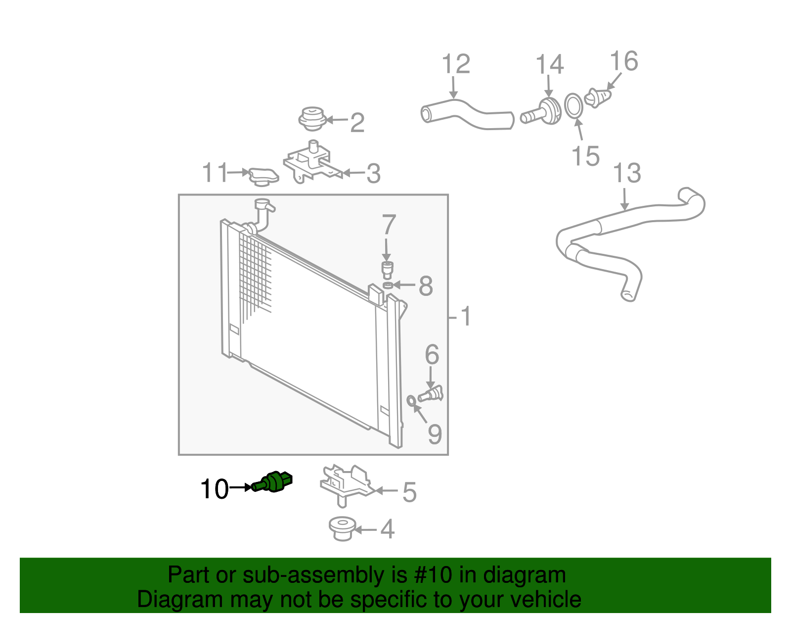 Genuine Toyota Temp Control Switch part# 89427-47010 for 2001-2009 ...