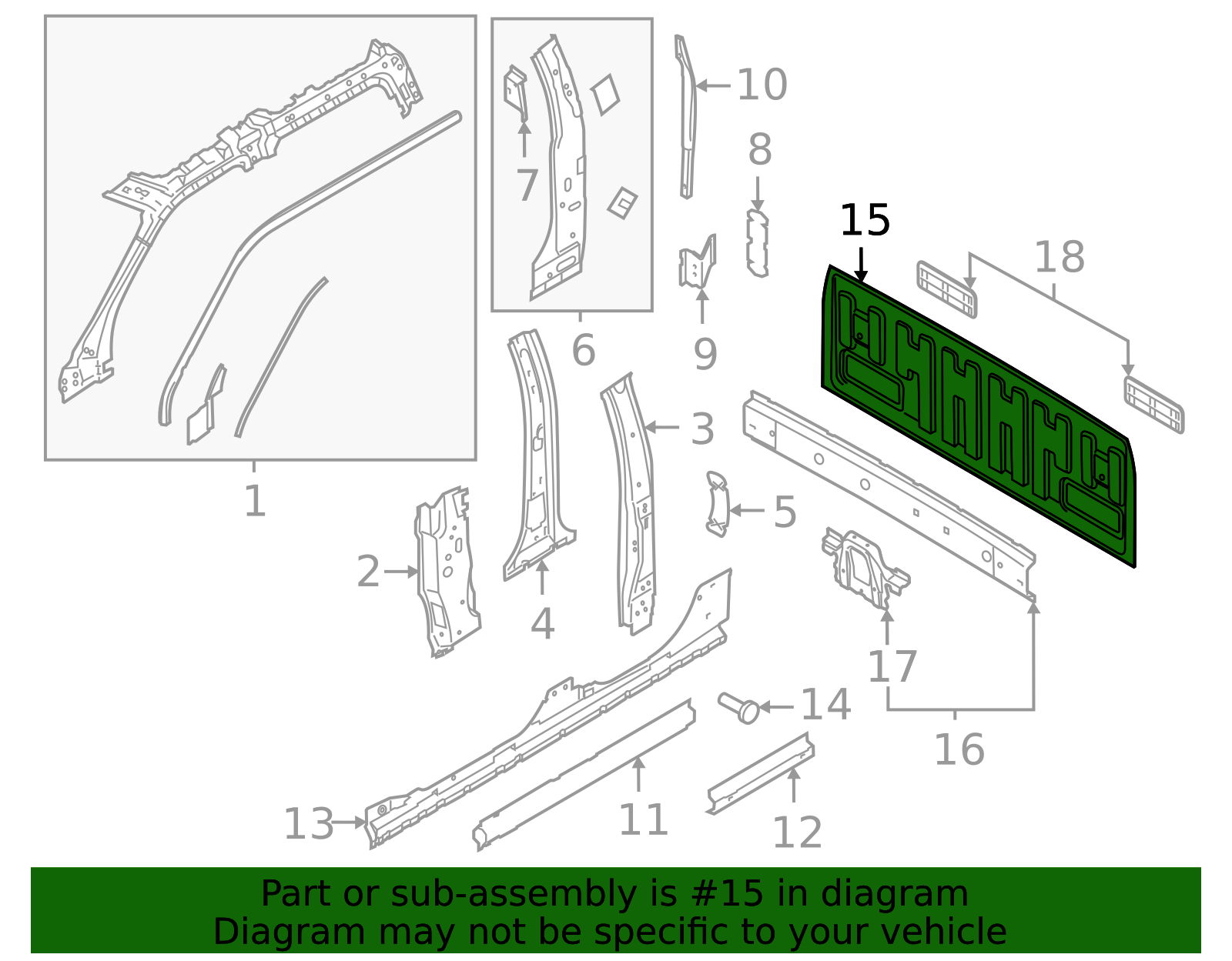 2024-2025 Ford Back Panel RL3Z-1540300-B | Ford OEM Parts Outlet