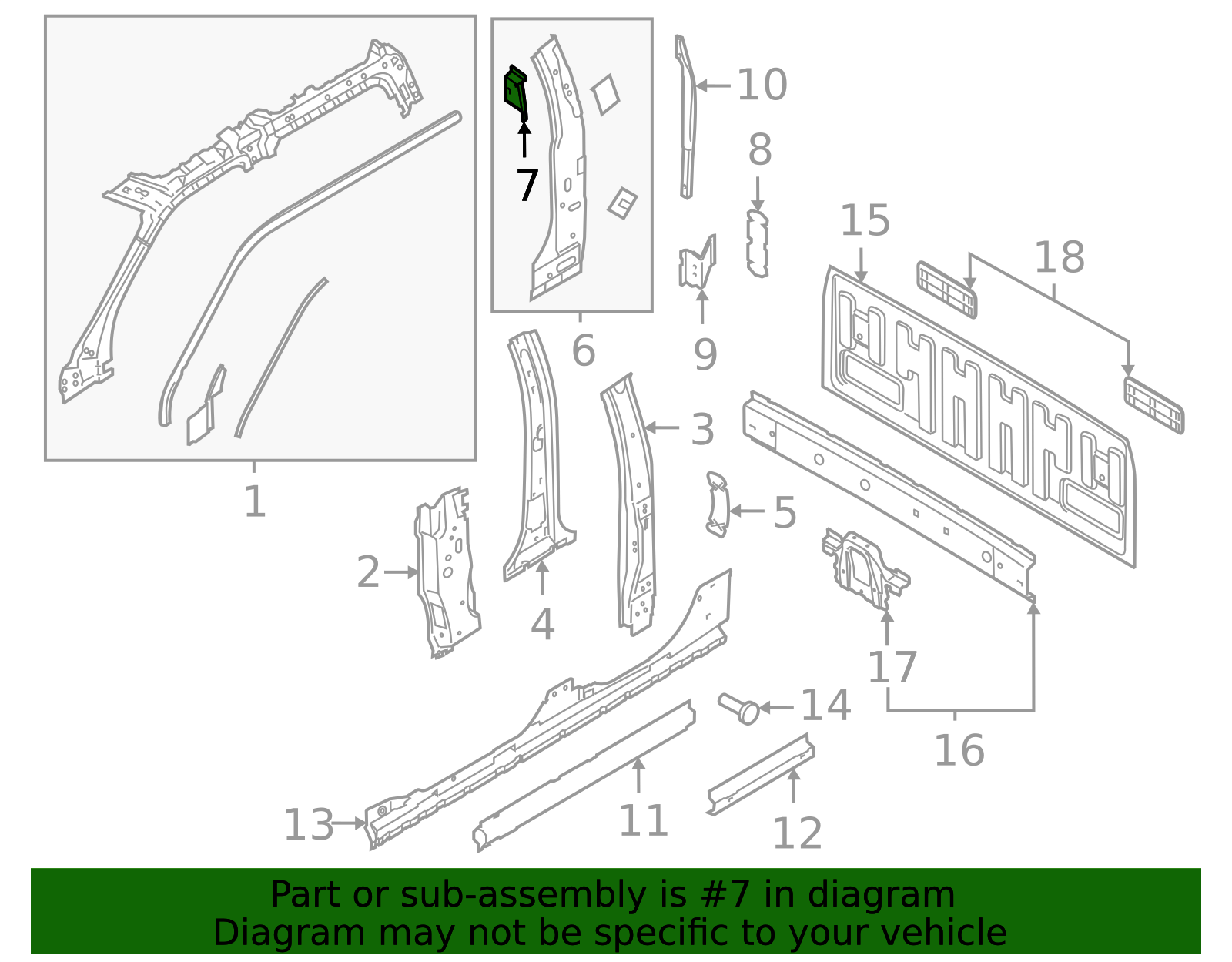FL3Z-16278B11-A - High-Quality Inner Lock Pillar Reinforced Plate for ...