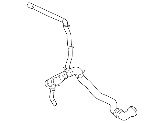 2021-2026 Ford | Radiator Coolant Hose | LC2Z-8286-B | Walls' Ford Parts