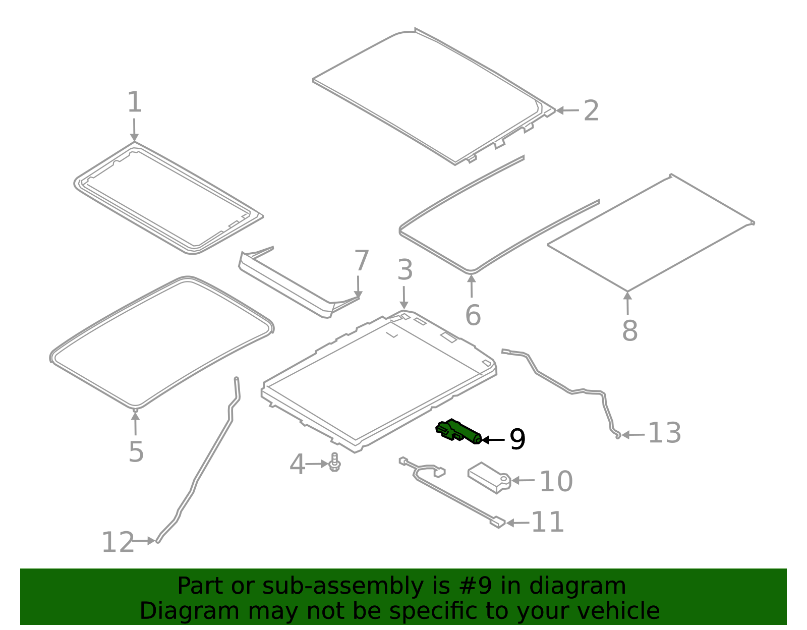 2020-2025 Lincoln Aviator Motorcraft™ Sunroof Motor mm1263 | TascaParts.com