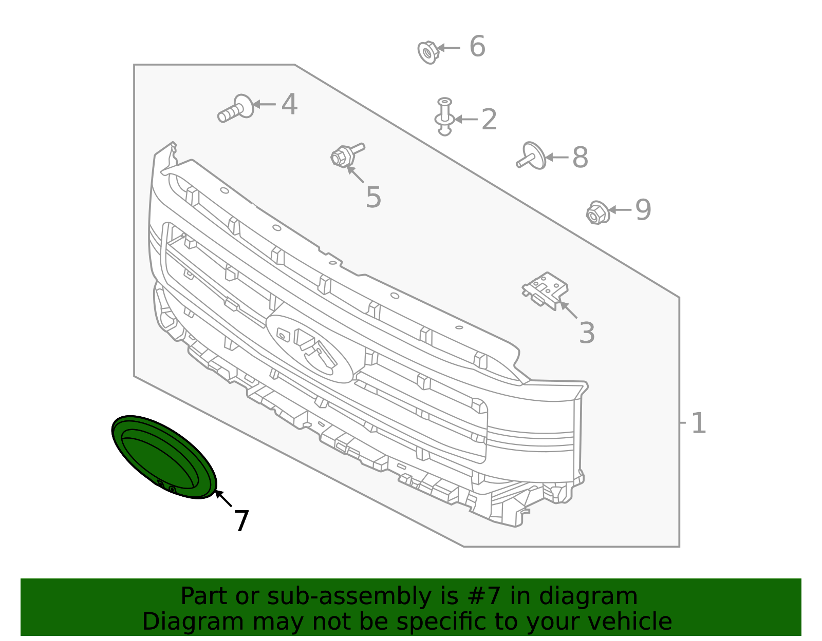 2021-2023 Ford F-150 | Emblem | ML3Z-8213-G | Walls' Ford Parts