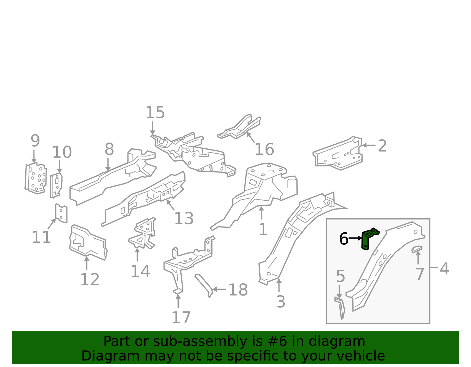 60612-TVA-A00ZZ - High-Quality Fender Rail Bracket for 2018-2022 Honda ...