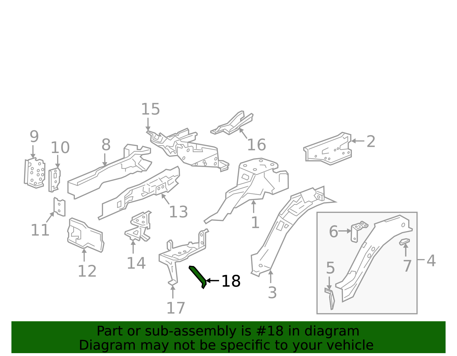 74161-TVA-A00 - 2018-2022 Honda Accord - Stay Battery Setting (Lower ...