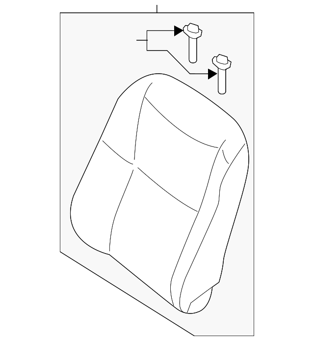 2013-2015 Nissan Altima Seat Back Assembly 87650-3TD6G | Nissan Parts ...
