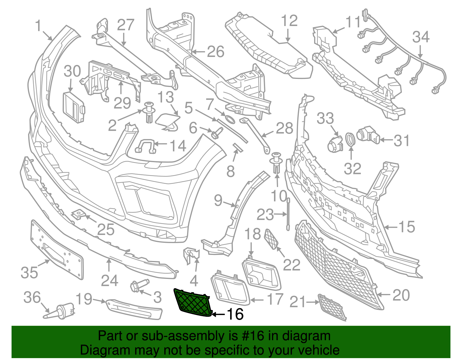166-885-45-22 - Mercedes-Benz Outer Grille 2013-2016 Mercedes-Benz ...