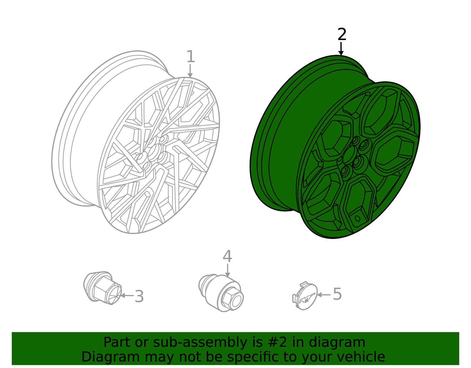 2021-2024 Ford Mustang Mach-E Wheel, Alloy LK9Z-1007-D | Ford OEM Parts ...
