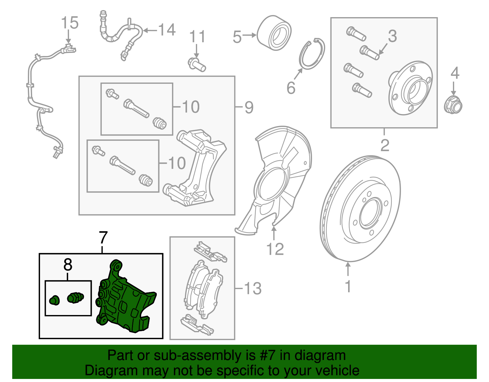 2014-2019 Ford Fiesta | Motorcraft™ Caliper | BRCF-351 | Walls' Ford Parts