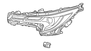 2020-2022 Toyota Corolla Headlamp Assembly 81070-02S30 | OEM Parts Online
