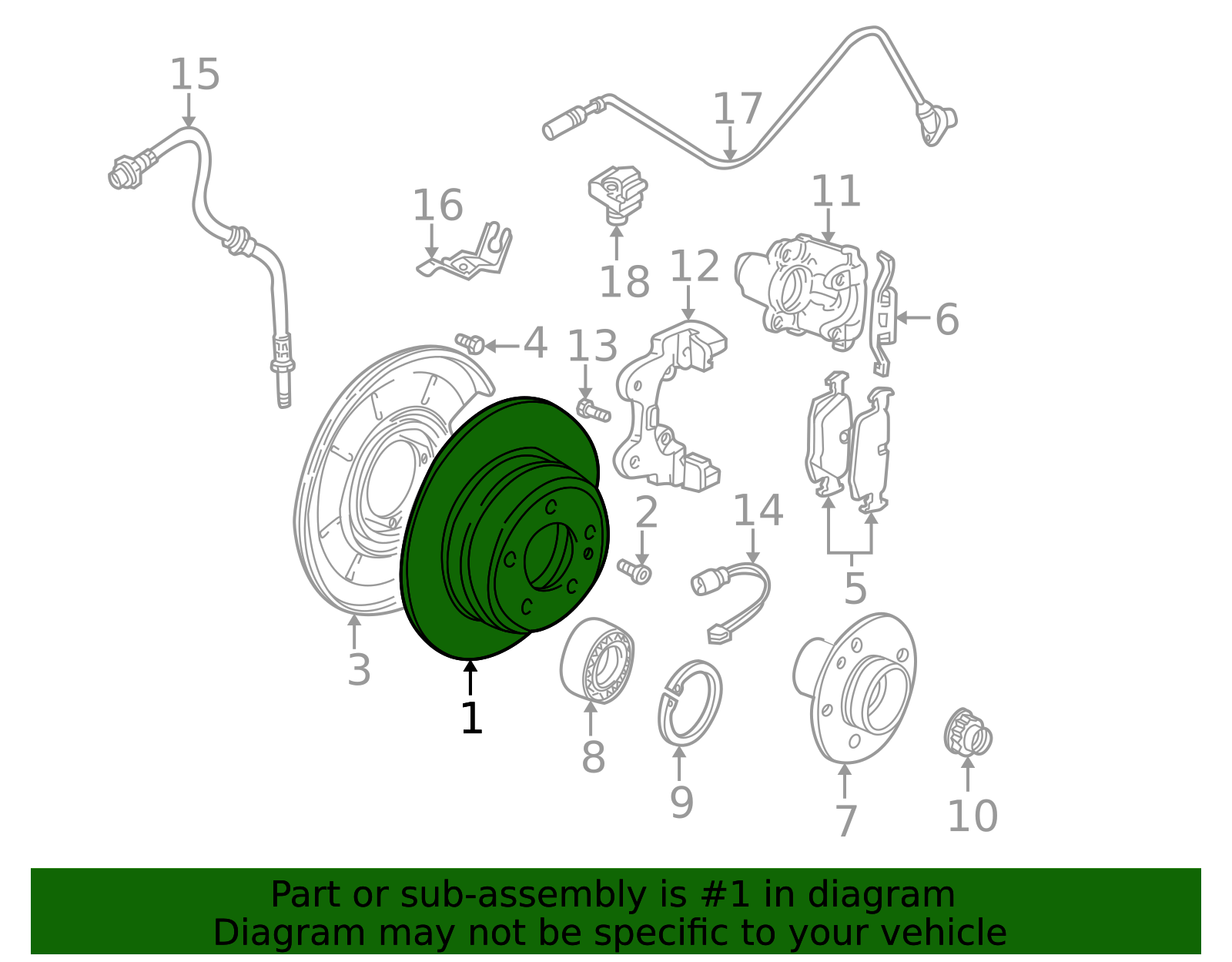 34-21-6-864-903 - Rotor Rear - 1996-2000 BMW | BMW Parts Exchange