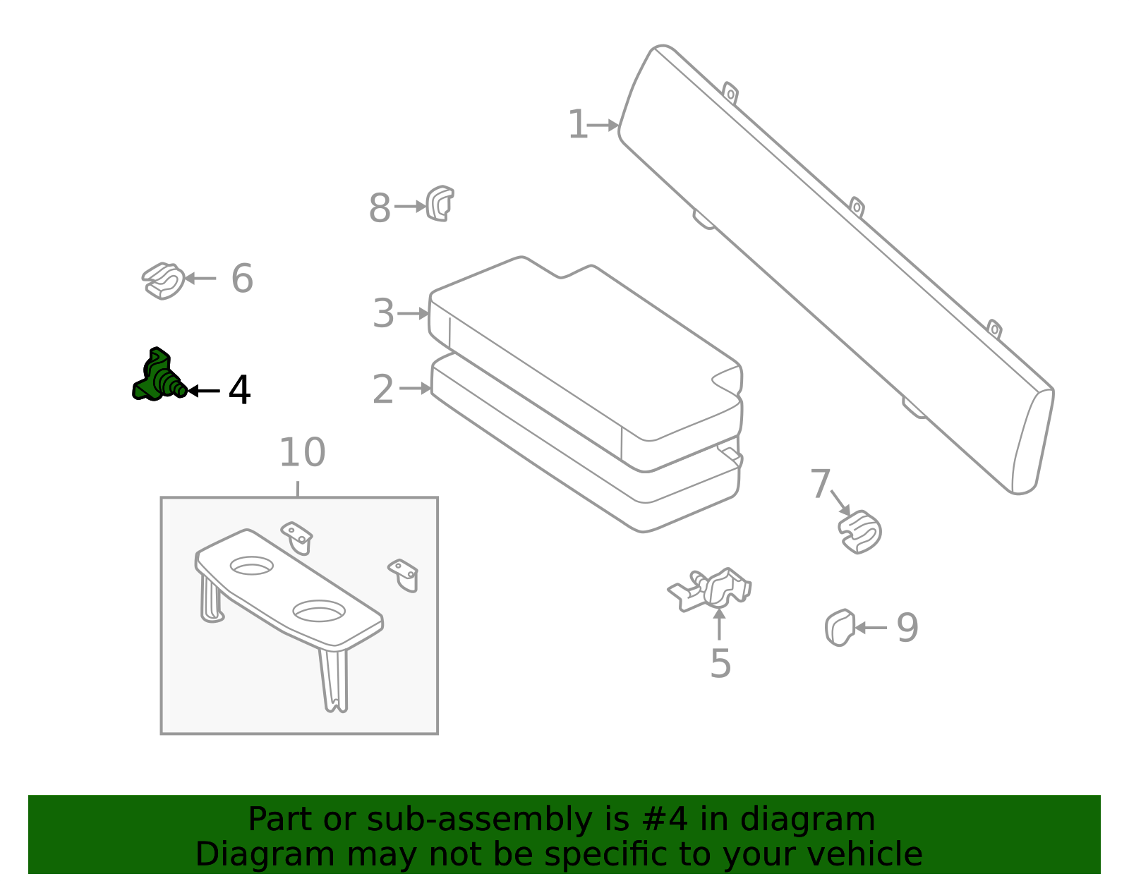 71350-04010 - Hinge Assembly 1995-2004 Toyota Tacoma | Norm Reeves ...