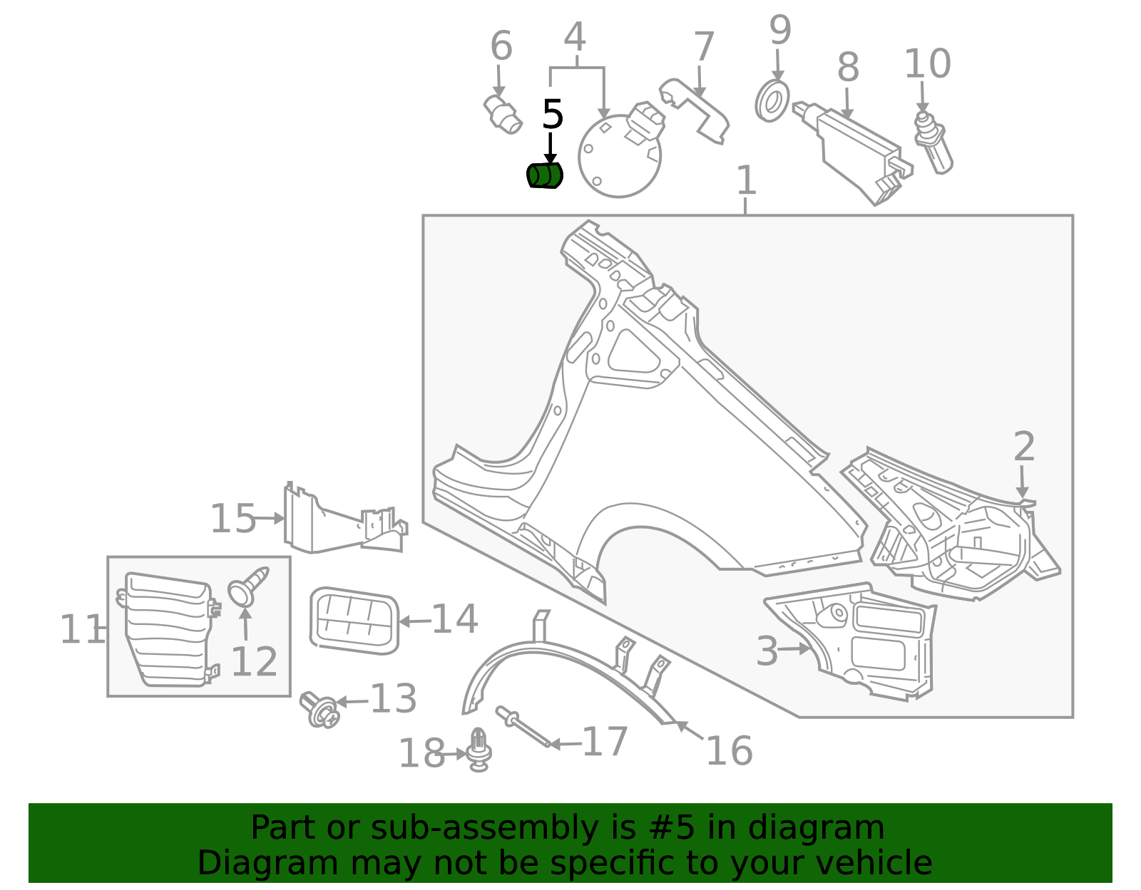 2003-2024 Nissan Fuel Door Spring 78836-AM800 | TascaParts.com