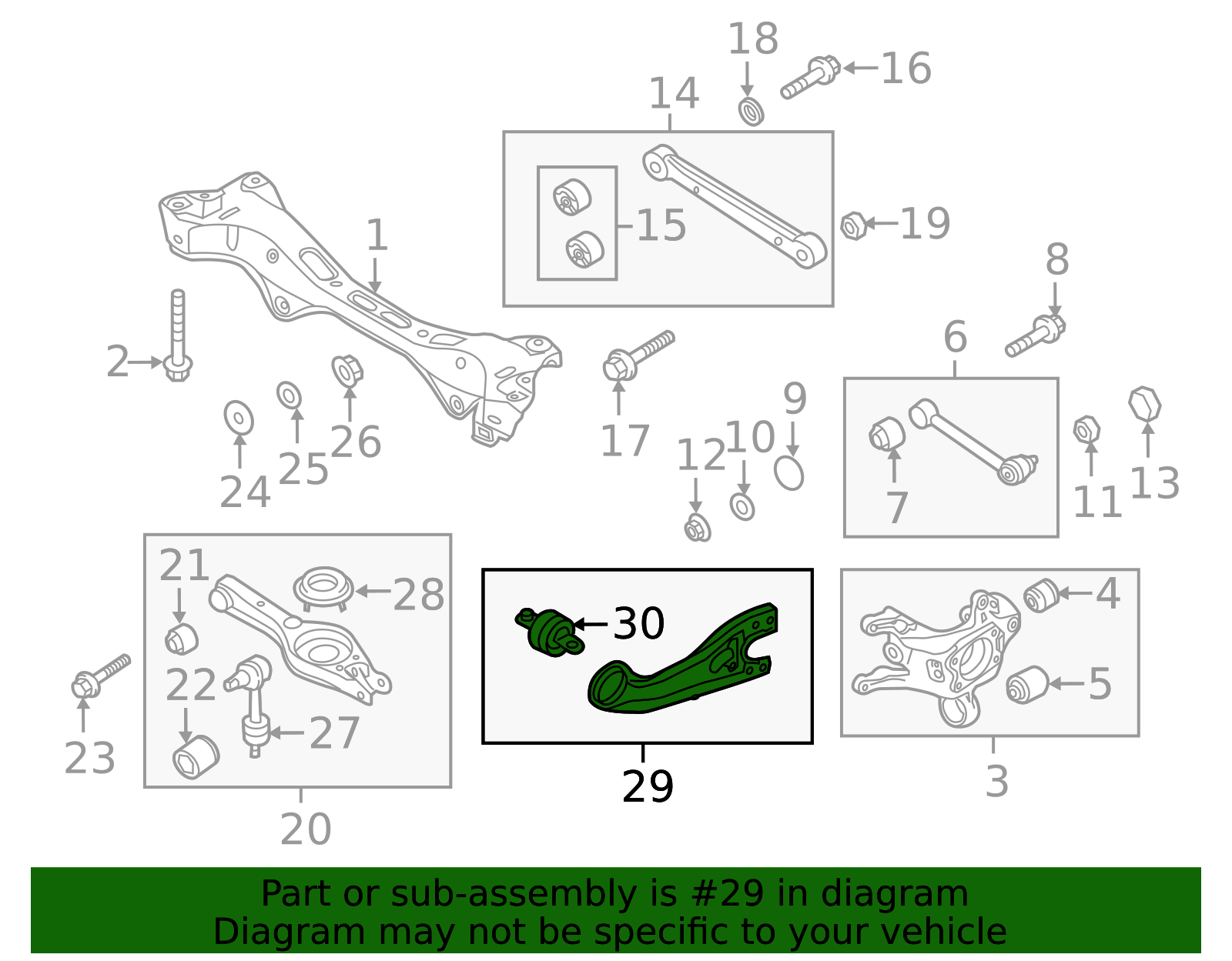 55270-3V100 - Trailing Arm 2011-2016 Kia | Kia.Parts Store