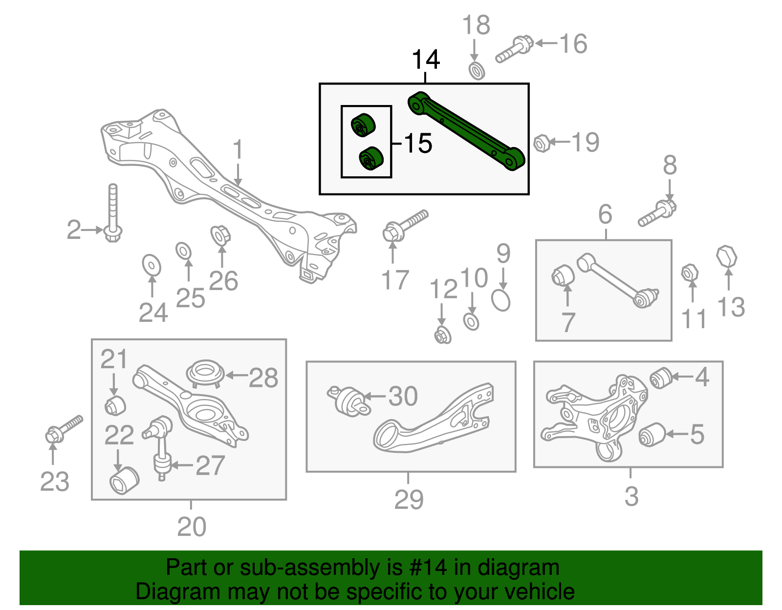 55100-3R000 - Upper Control Arm 2011-2016 Kia Optima | Kia.Parts Store