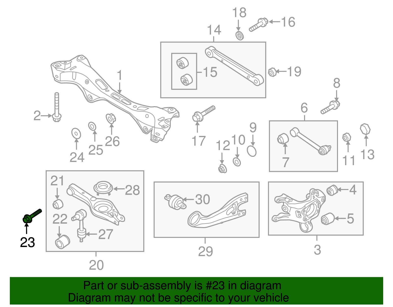 55260-3R000 - Lower Control Arm Adjust Bolt 2011-2025 Kia | Kia.Parts Store