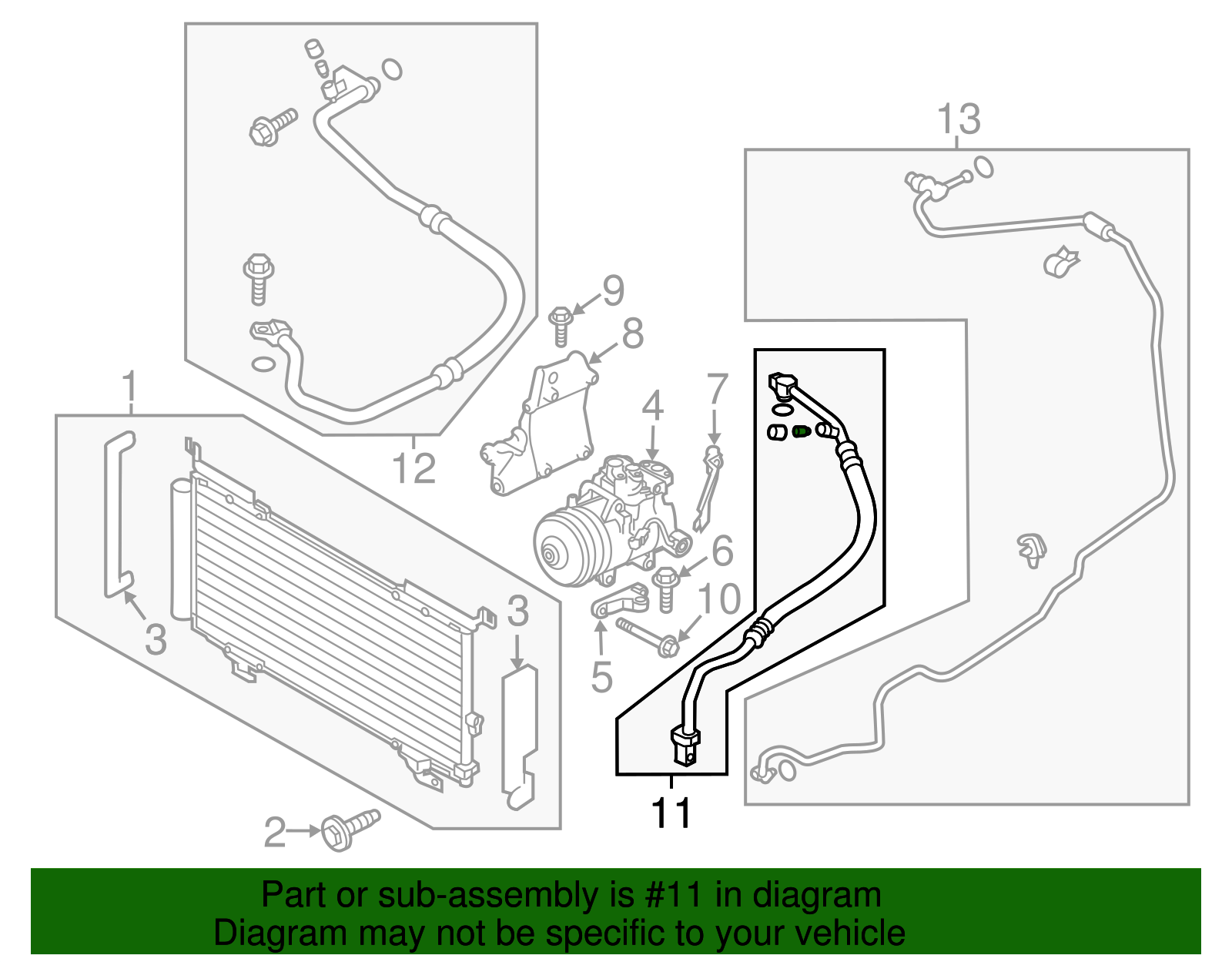 2017-2019 Subaru Discharge Hose 73424AL06A | Subaru Parts Guys