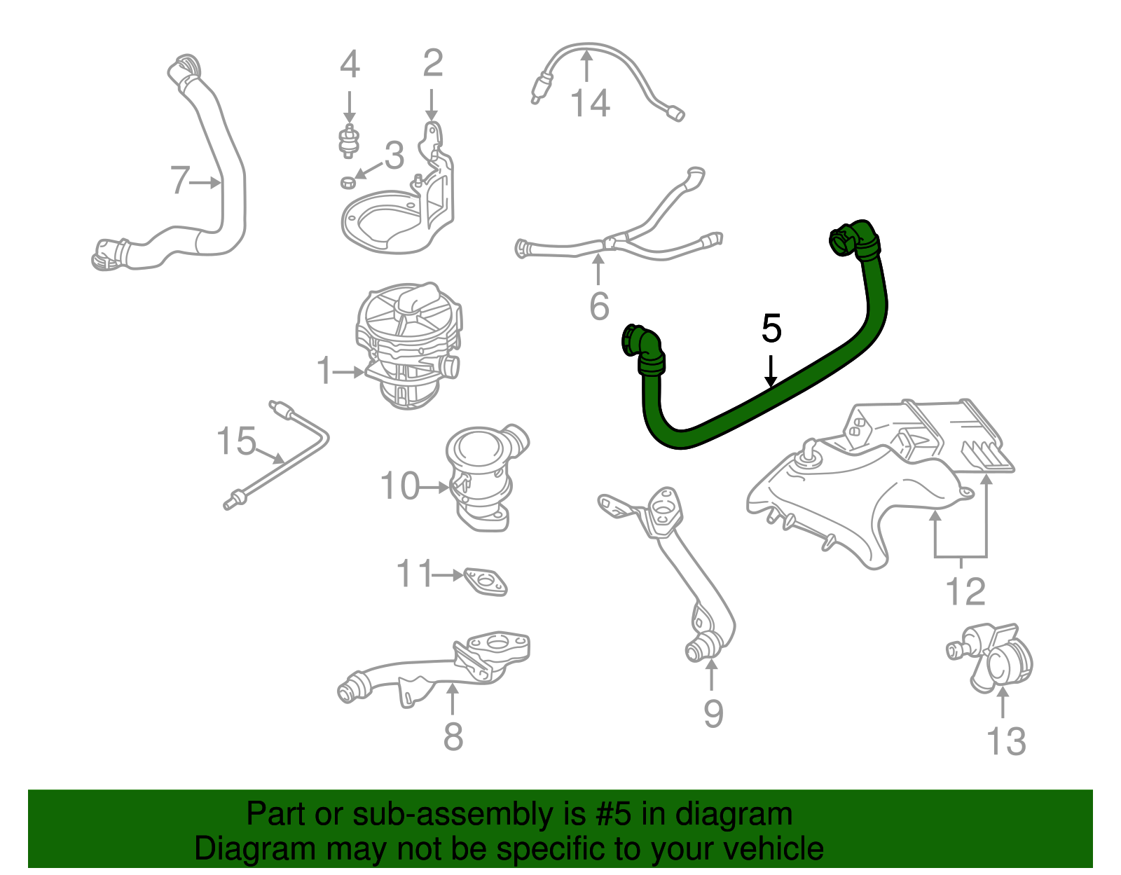 11-72-7-556-959 - Pressure Hose - 2002-2005 BMW | BMW Parts Exchange