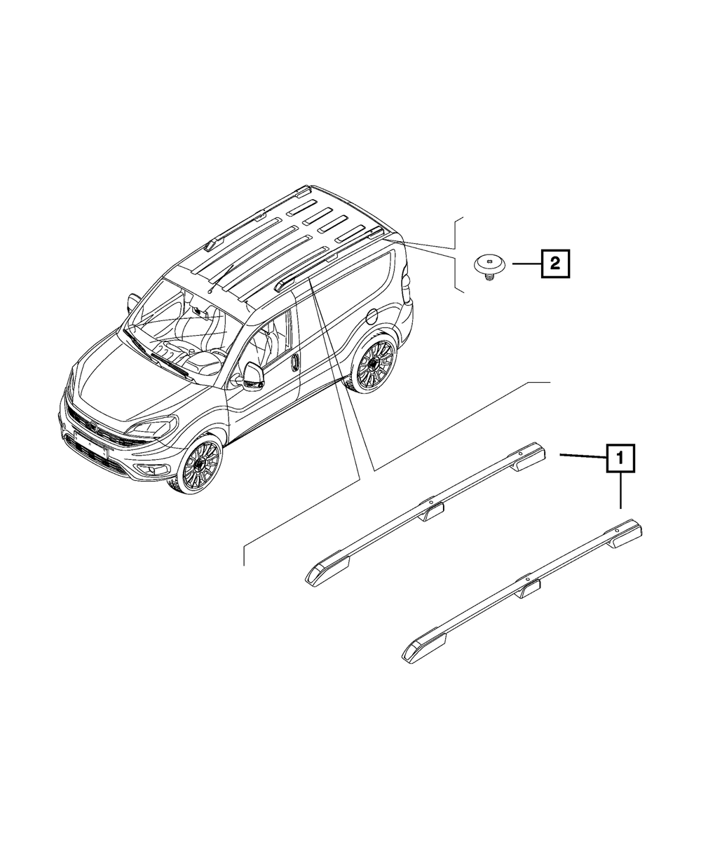 68565270AA - Drip Rail Molding, Left Mopar Wholesale Store