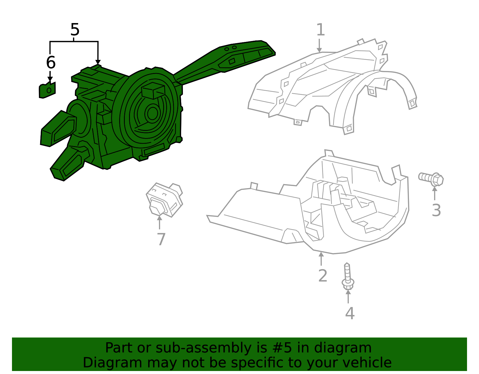 2019-2025 Audi Multi-Function Switch 4N0-907-129-PB | TascaParts.com