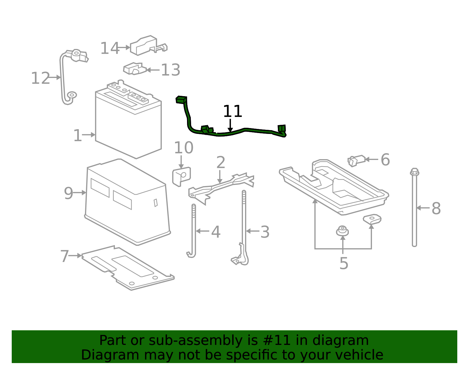 Positive Cable 82122-30820 | OEM Parts Online