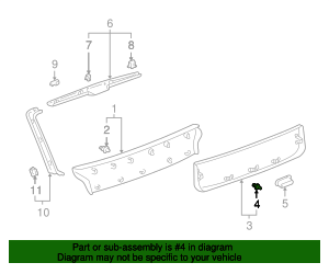 67771-12010 - Lower Trim Panel Clip 1999-2003 Lexus RX300 | Lexus of ...