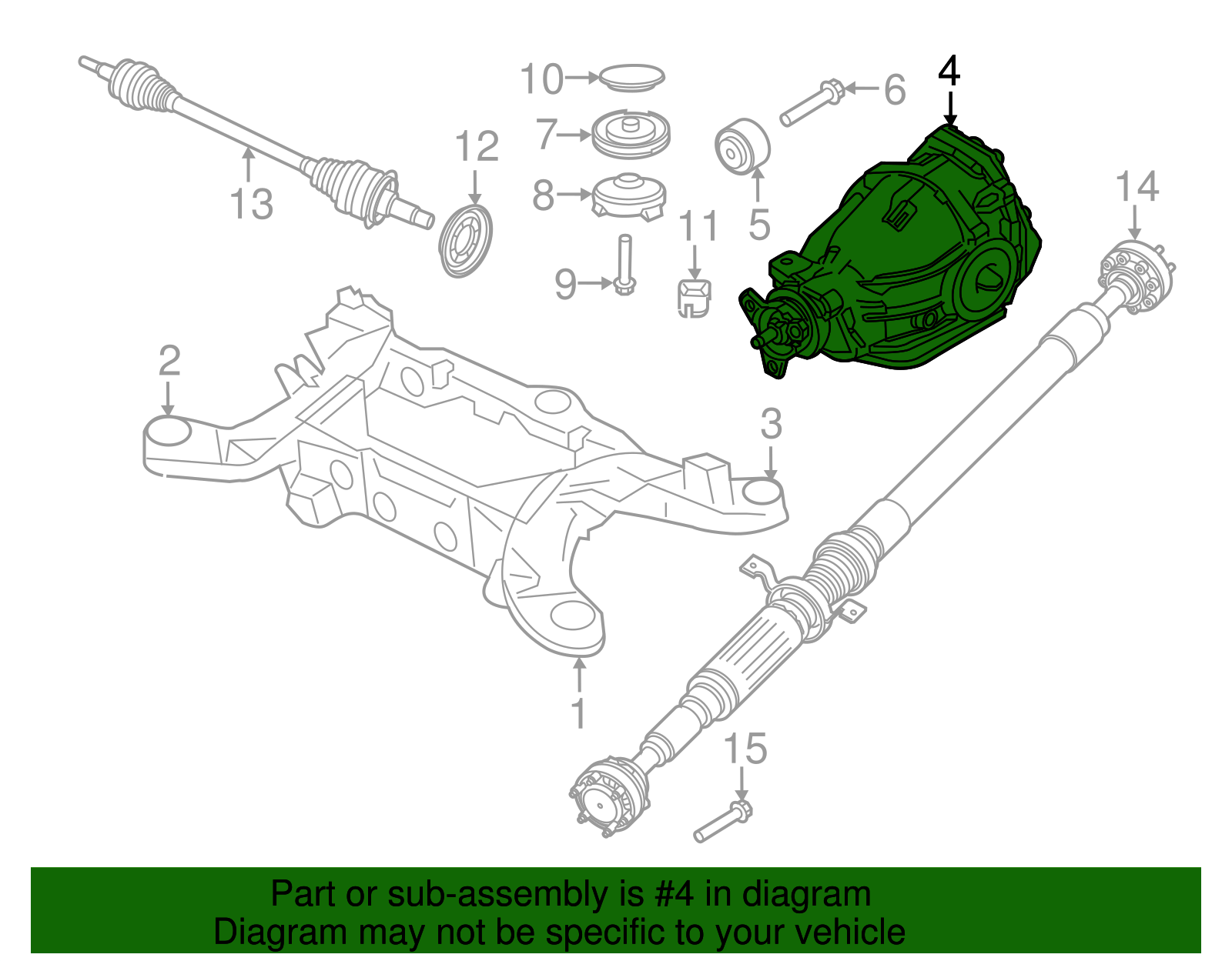 2011-2014 Mopar Differential Assembly 68085306AC | Mopar Parts Canada