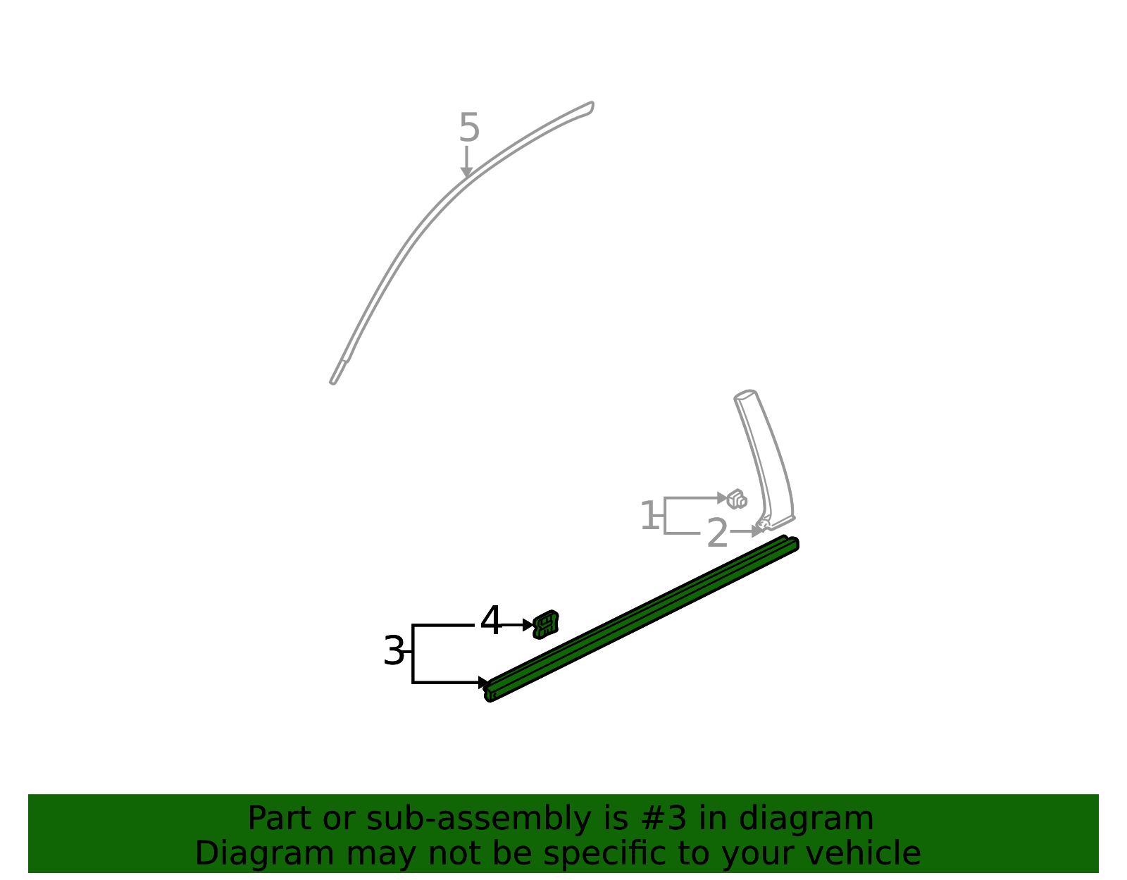 72450-S5P-A00 - 2001-2005 Honda Civic - Molding Assembly L Door ...