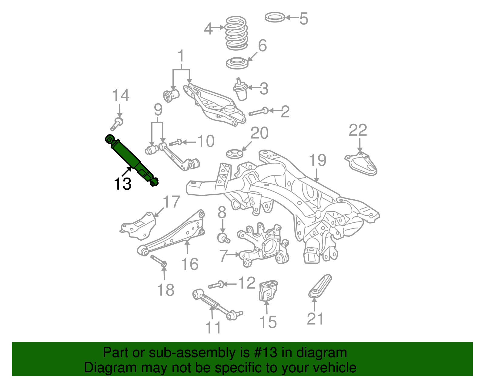 2006-2012 Toyota Rear Right OR Left Shock Absorber Strut RAV4 | Nucar ...