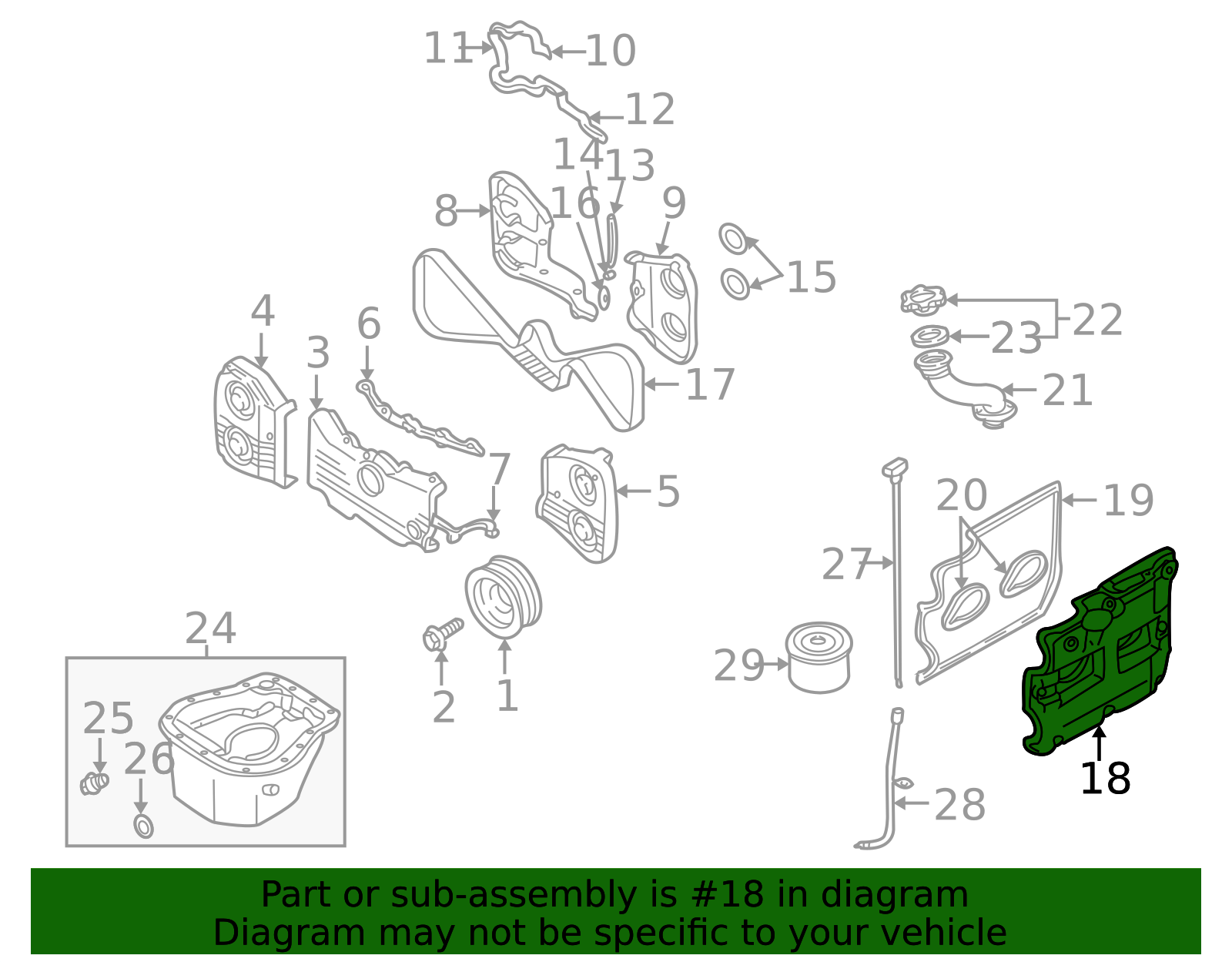 13278AA153 - 2002-2005 Subaru Impreza - Valve Cover | OEM Subaru Parts ...