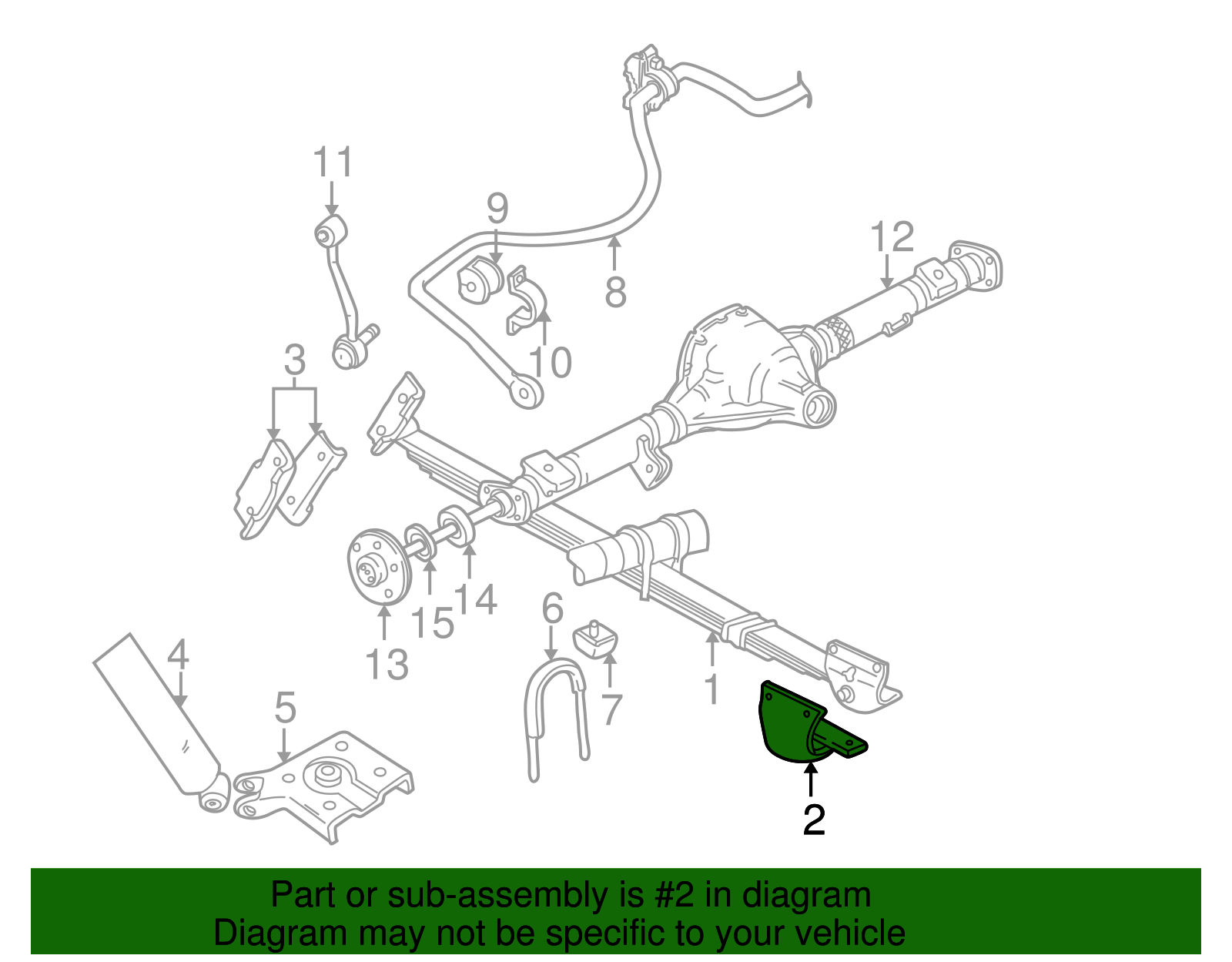 1L5Z-5775-AA - Ford Leaf Spring Shackle 1998-2001 Ford Explorer ...