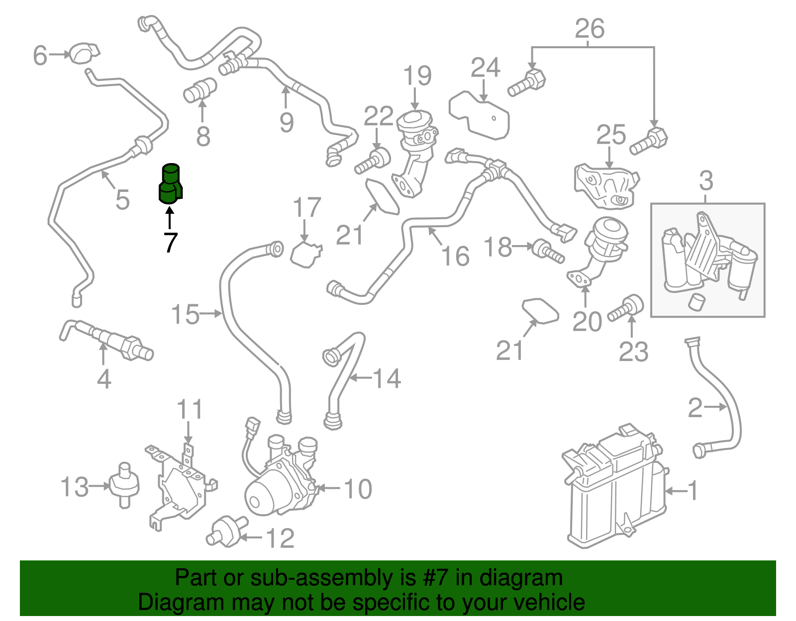 2011-2018 Porsche Evaporative Emissions System Line Adapter 958-107-213 ...