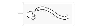 Genuine Upper Hose for 2010-2012 Hyundai Santa Fe | Part# 25411-2B800 ...