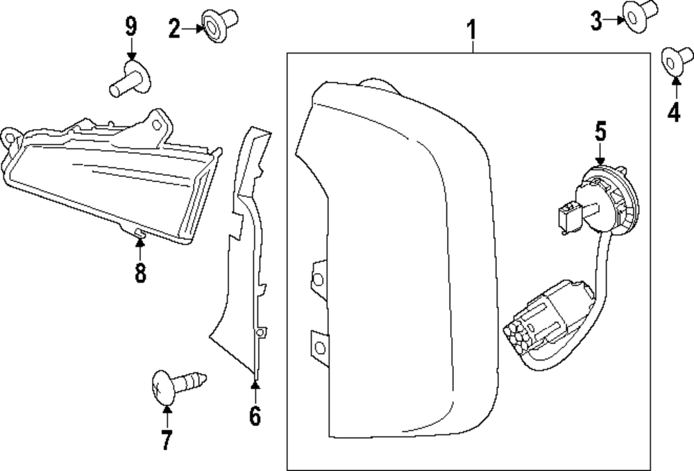 92401-S9600 - Tail Lamp Assembly 2023-2025 Kia Telluride | Kia.Parts Store