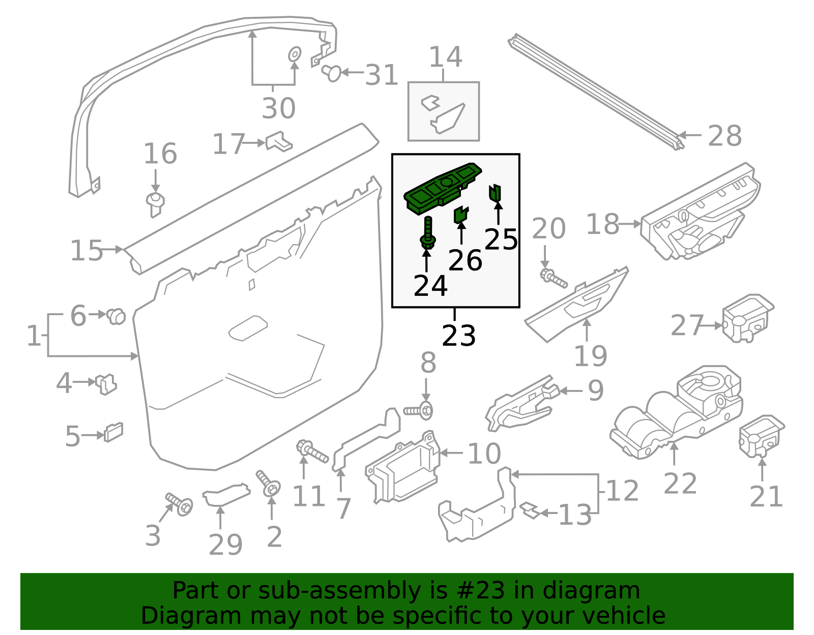 2020-2025 Lincoln Corsair | Switch Bezel | LJ7Z-14524-AD | Walls' Ford ...