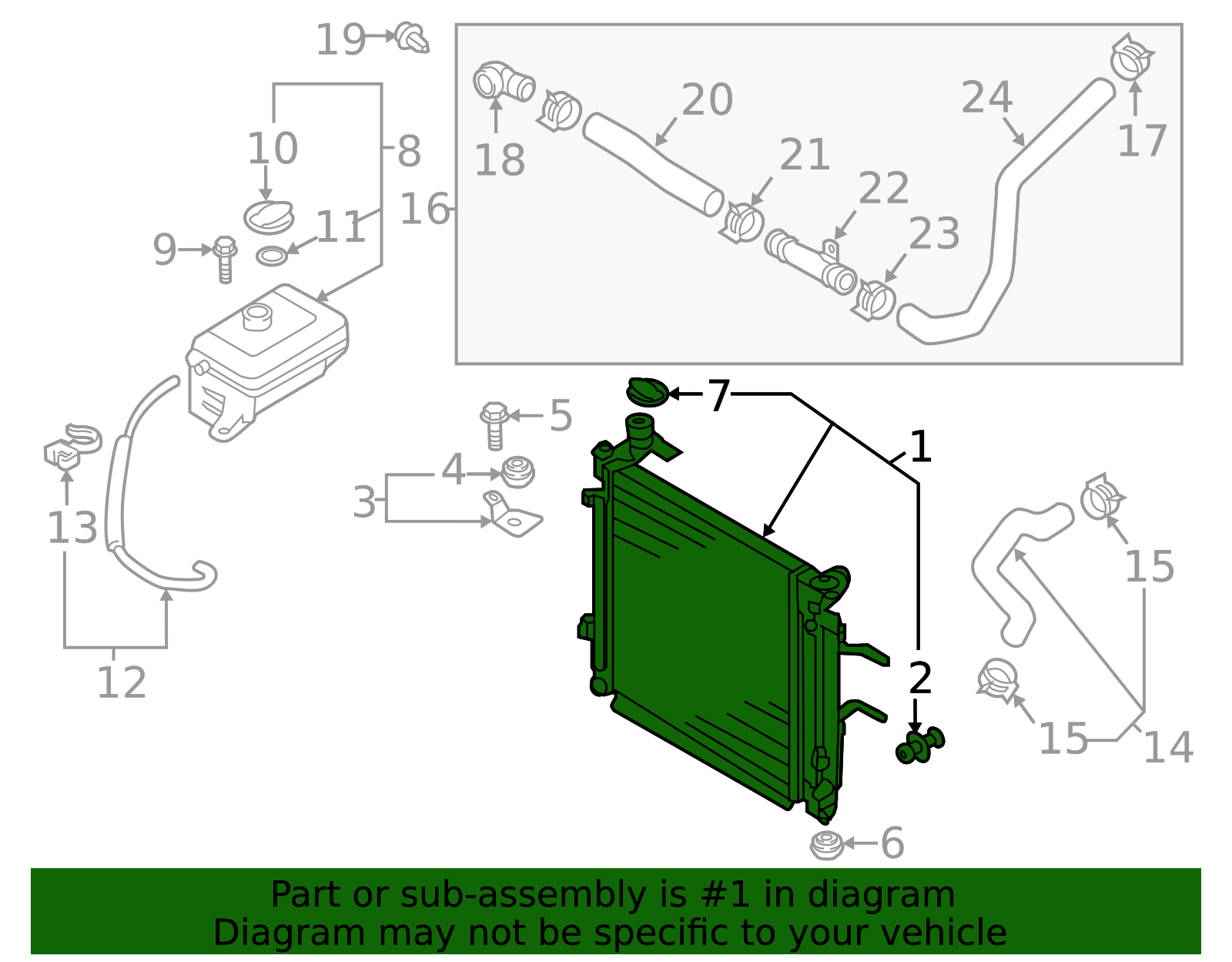 25310-C1150 - Radiator 2016-2020 Kia Optima | Kia.Parts Store