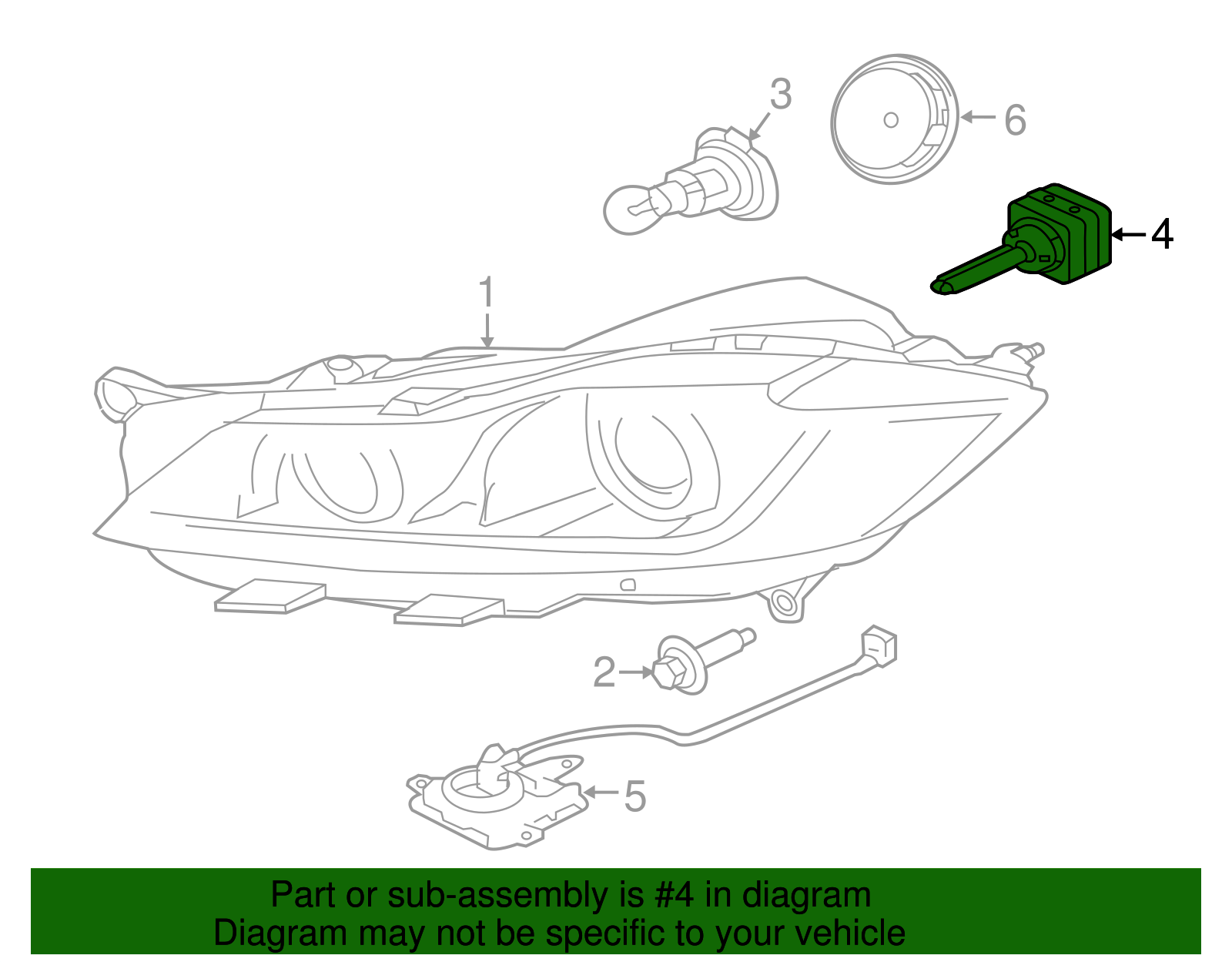 2010-2023 Jaguar Hid Bulb C2D5254 | JaguarParts.com