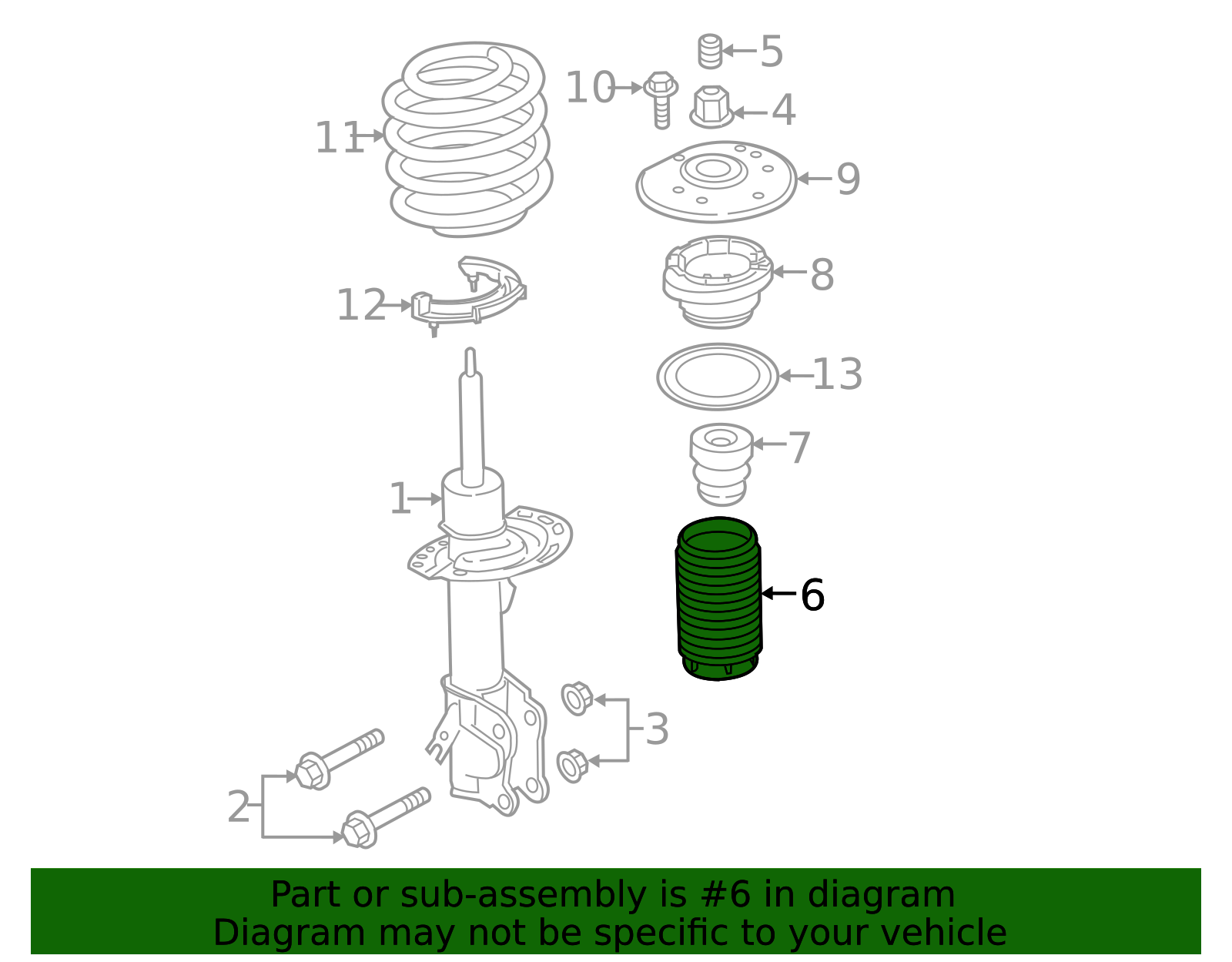 2013-2020 Ford Suspension Strut Bellows DG9Z-18A047-C | Lincoln Parts ...