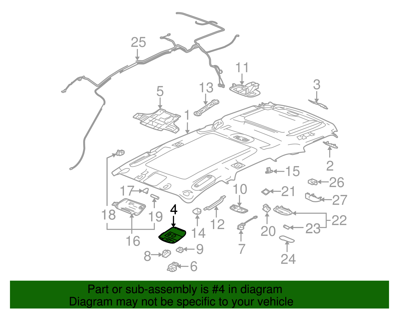 2007-2009 Cadillac SRX Front Console 19151190 | Capital Chevy Parts