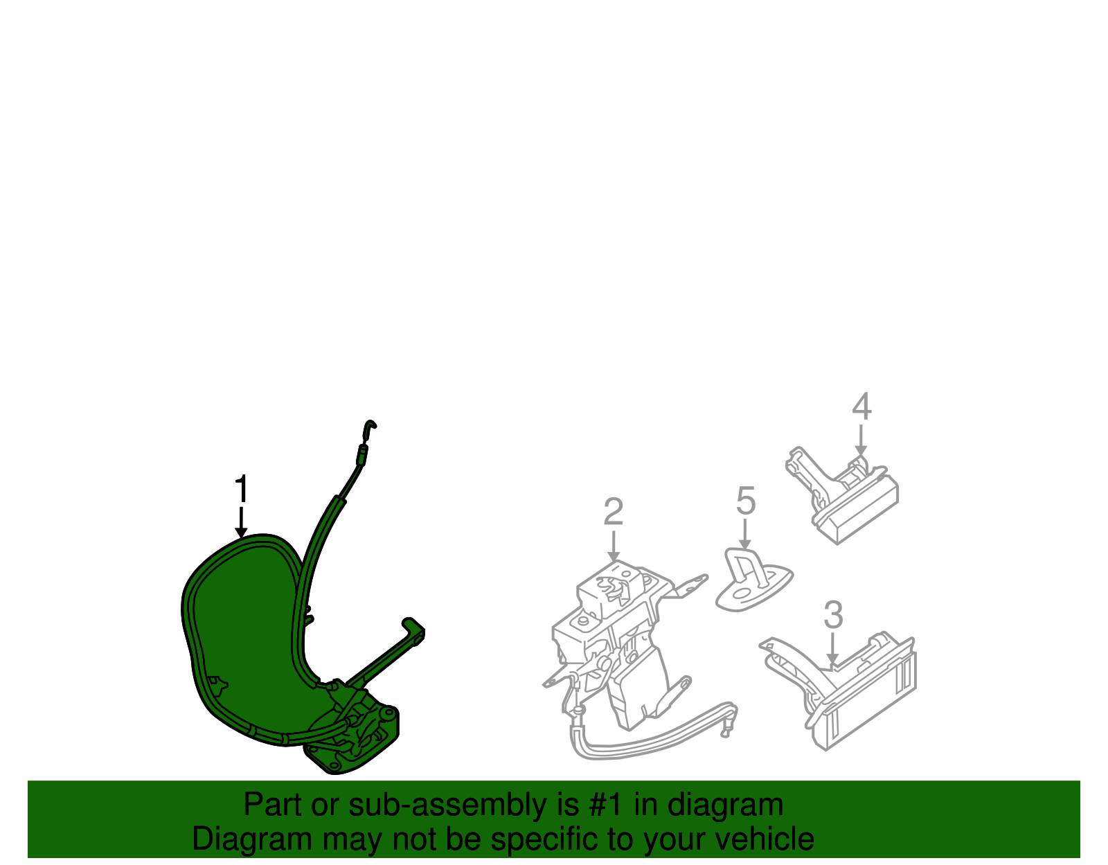 90502-ZS00A - Trunk Lock Actuator Motor - 2007 2008 Nissan Pathfinder ...