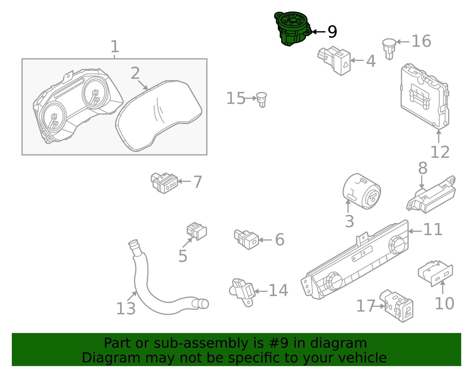 2021-2025 Nissan Inst Panel Speaker 24832-6RA0A | Nissan Parts Central