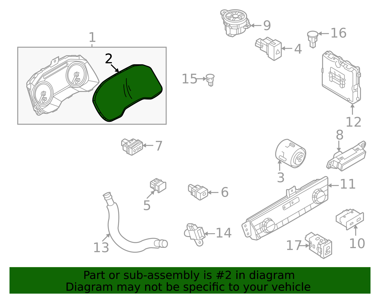 24813-6RR0A - Cluster Lens 2021-2025 Nissan | Official Nissan Parts Store